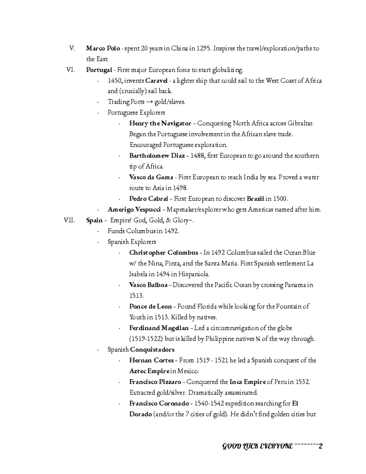 Portuguese and Spanish Explorations. Studies in United States History ...