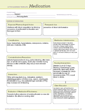 Cardio Temp - Digoxin - Med Template - ACTIVE LEARNING TEMPLATES ...