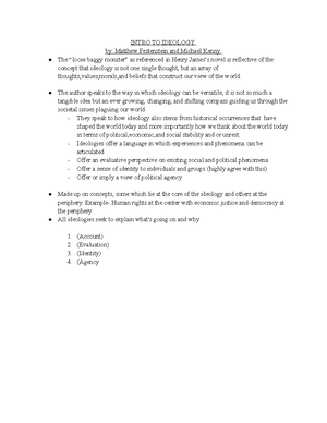 Intro TO Ideology by Matthew Festenstein and Michael Kenny - INTRO TO ...