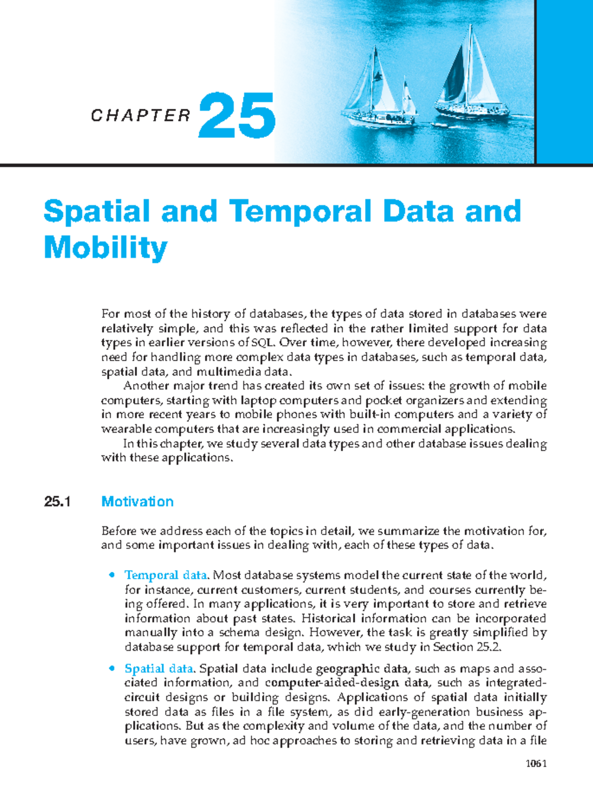 Chapter 25 Spatial and Temporal Data and Mobility - CHAPTER 25 Spatial ...