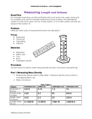 Measuring Mass Lab Investigation - Introduction to Science – Lab ...