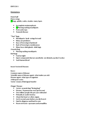 Lecture 6 ENTO - ENTO Lecture 6 IPM- Integrated Pest Management 1 ...