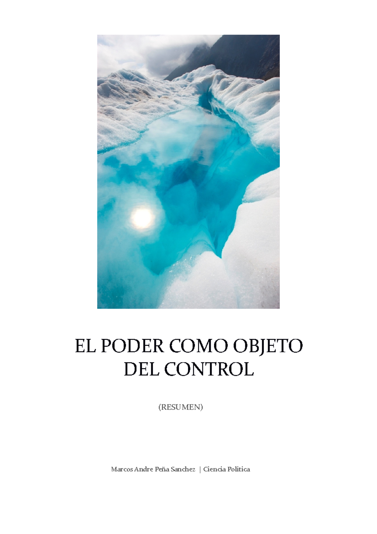 EL Poder COMO Objeto DEL Control EL Poder COMO Objeto DEL Control - EL ...