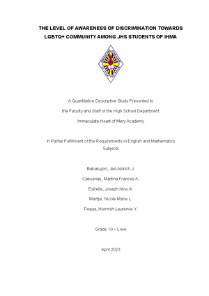 PR 1 and 2 Creating a Survey Questionnaire for Practical Research ...