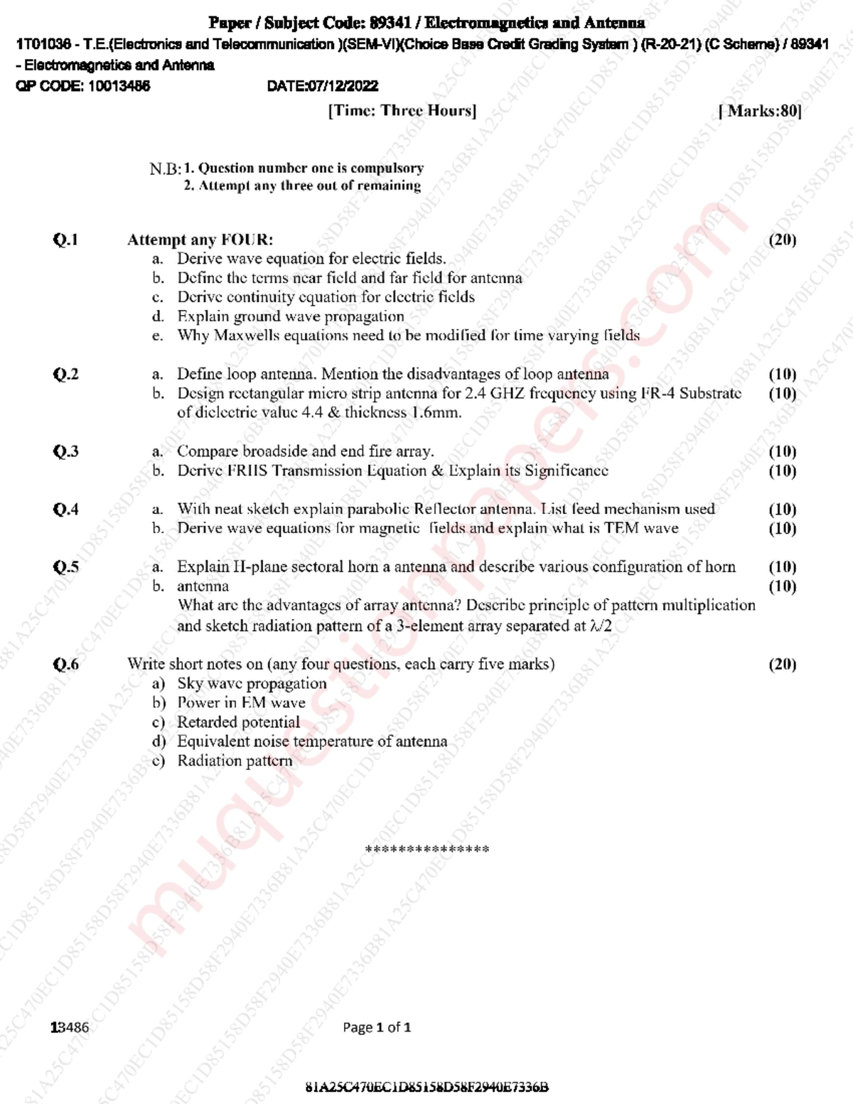 Be electronics-and-telecommunication semester-6 2022 december - Studocu