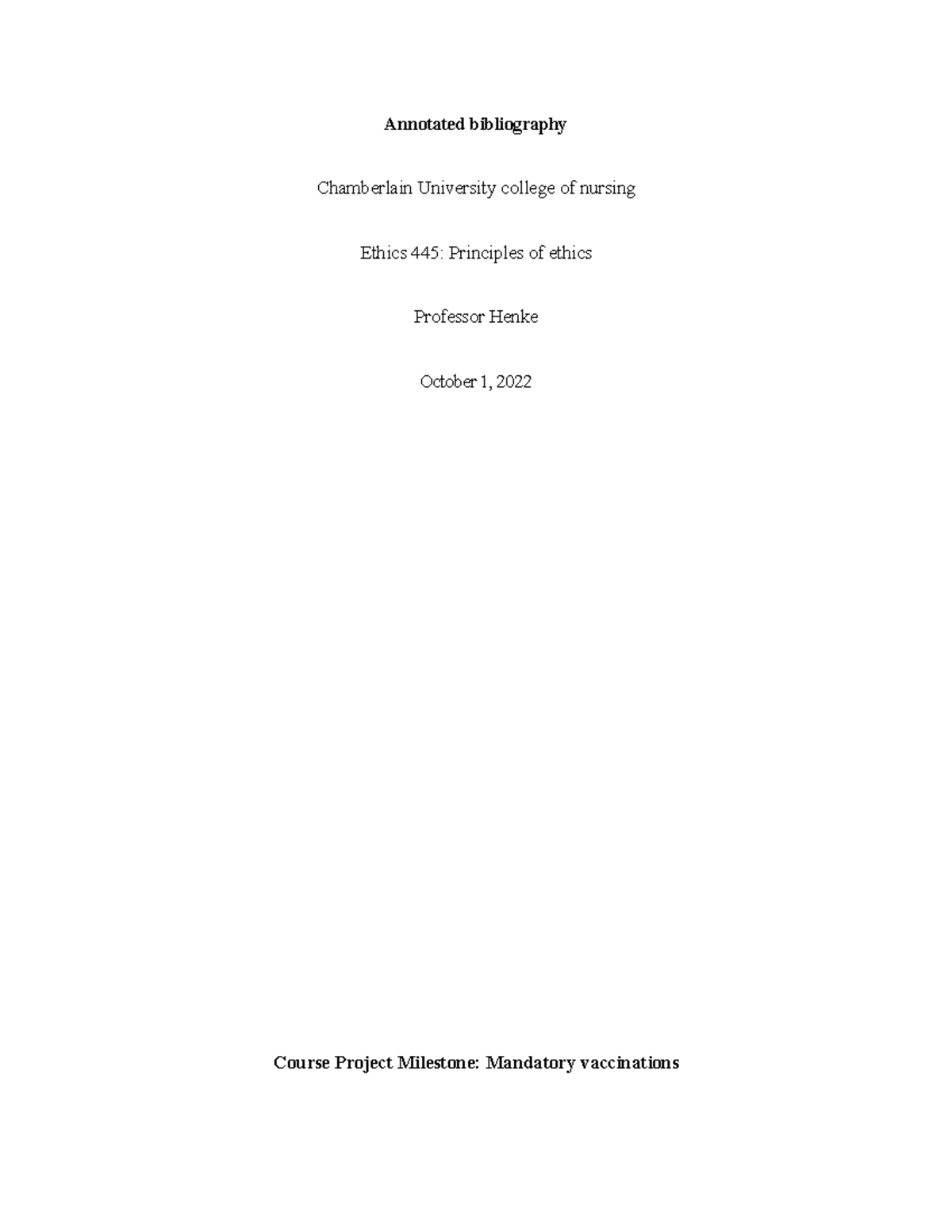 Course project milestone-Annotated bibliography - Annotated ...