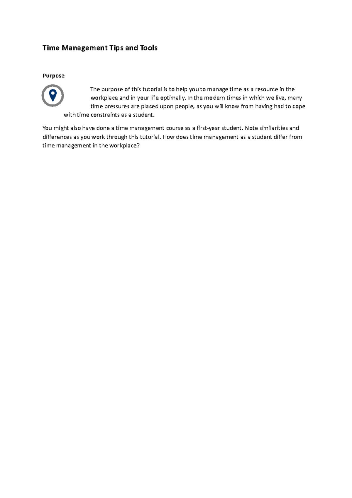 Pod time-management time-log revised 28nov19 - Time Management Tips and ...