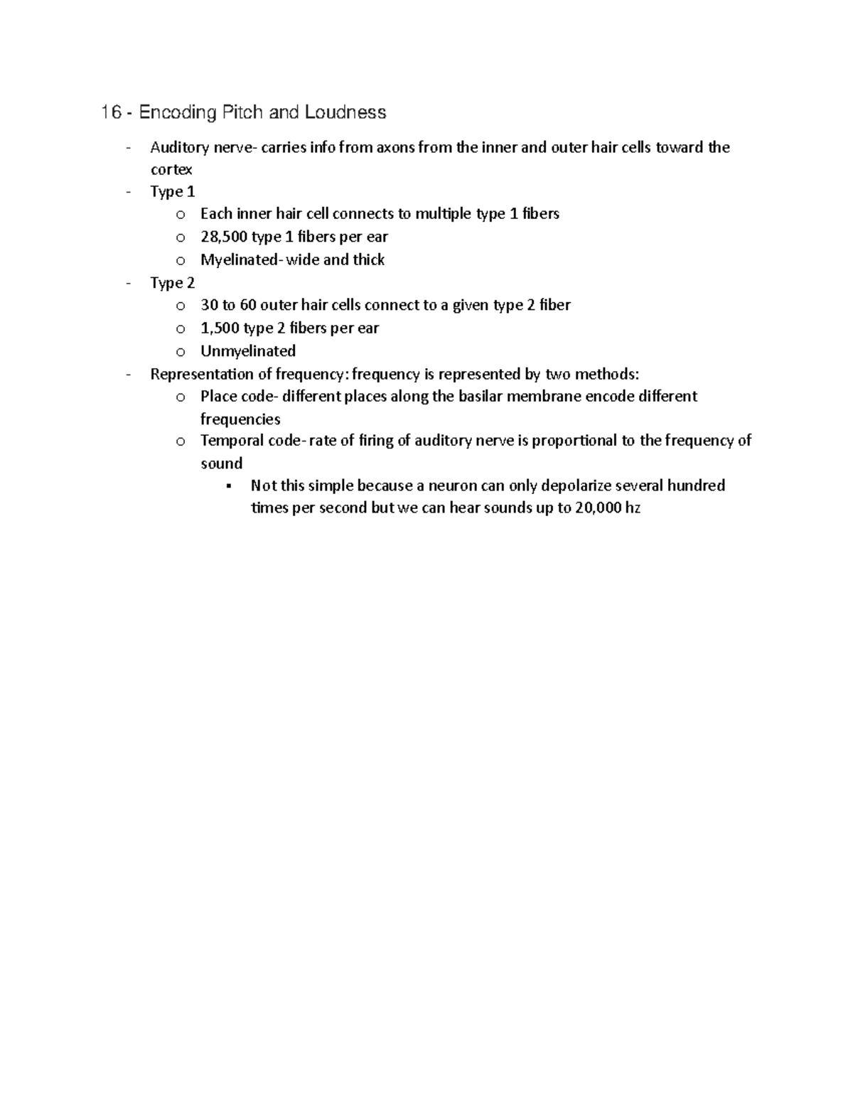 16 Encoding Pitch and Loudness - 16 - Encoding Pitch and Loudness ...