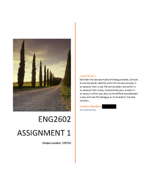 Eg2602 study guide - Write a carefully-worded essay of 1000 – 1200 ...