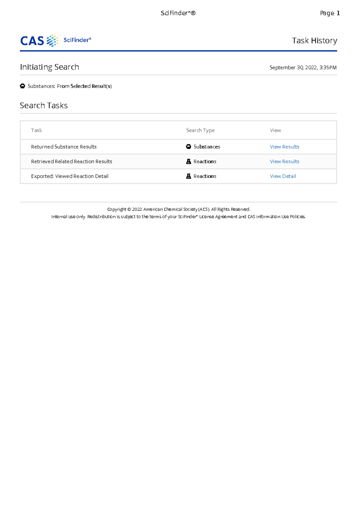 Reaction 20220930 1535 ata - Task History Initiating Search September ...