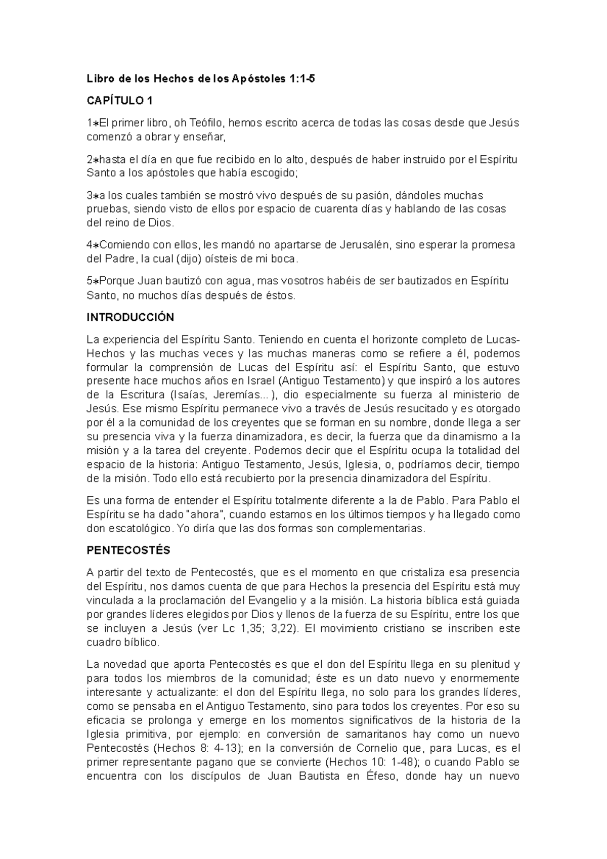 Libro de los Hechos de los Apóstoles 1 - Libro de los Hechos de los ...