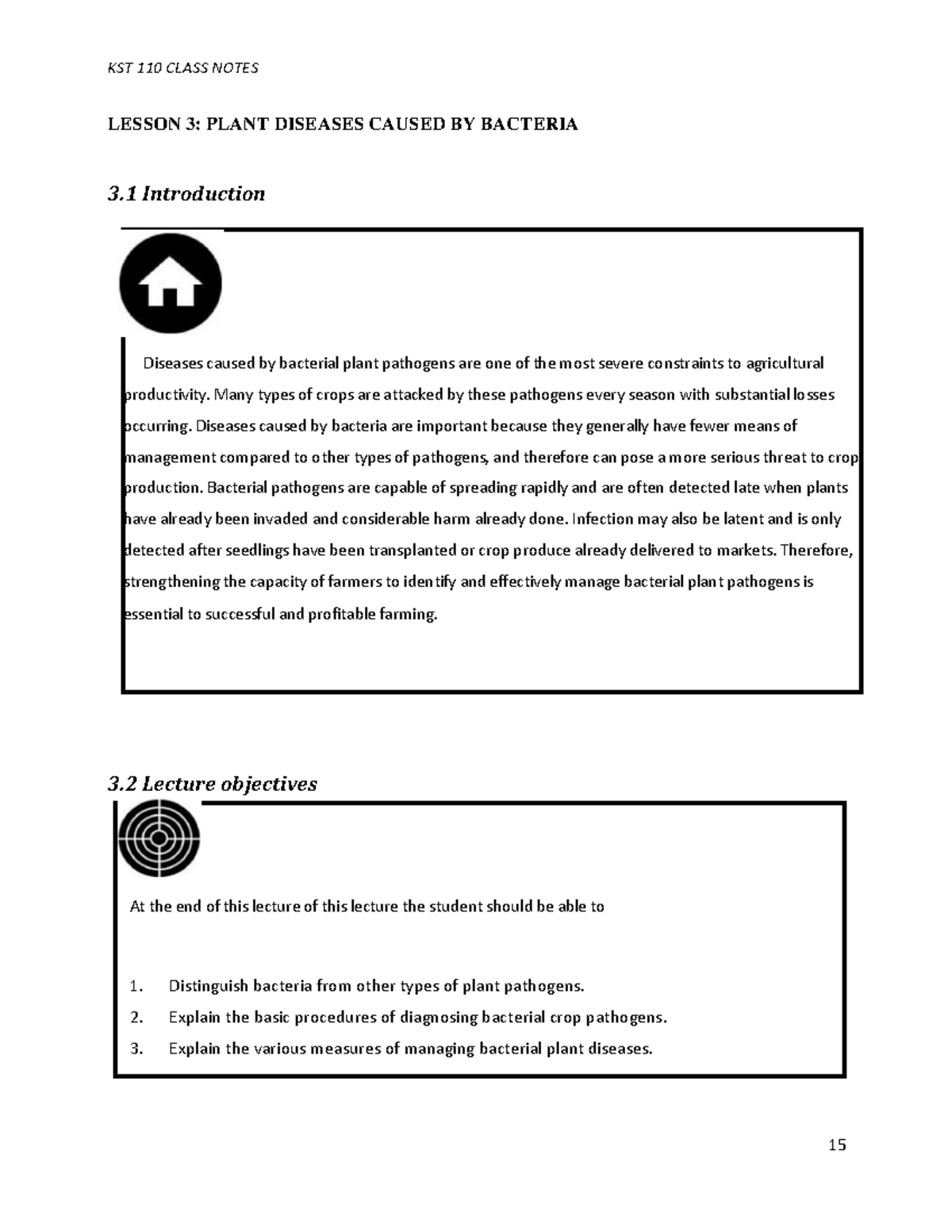 Diseses caused by Bacteria - LESSON 3: PLANT DISEASES CAUSED BY ...