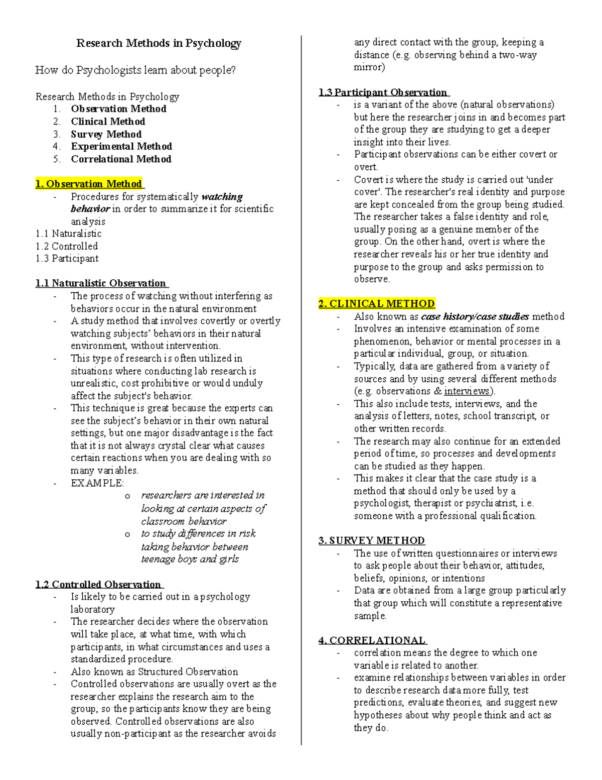 Research Methods In Psychology Observation Method 2 Clinical Method research-methods-in-psychology-observation-method-2-clinical-method