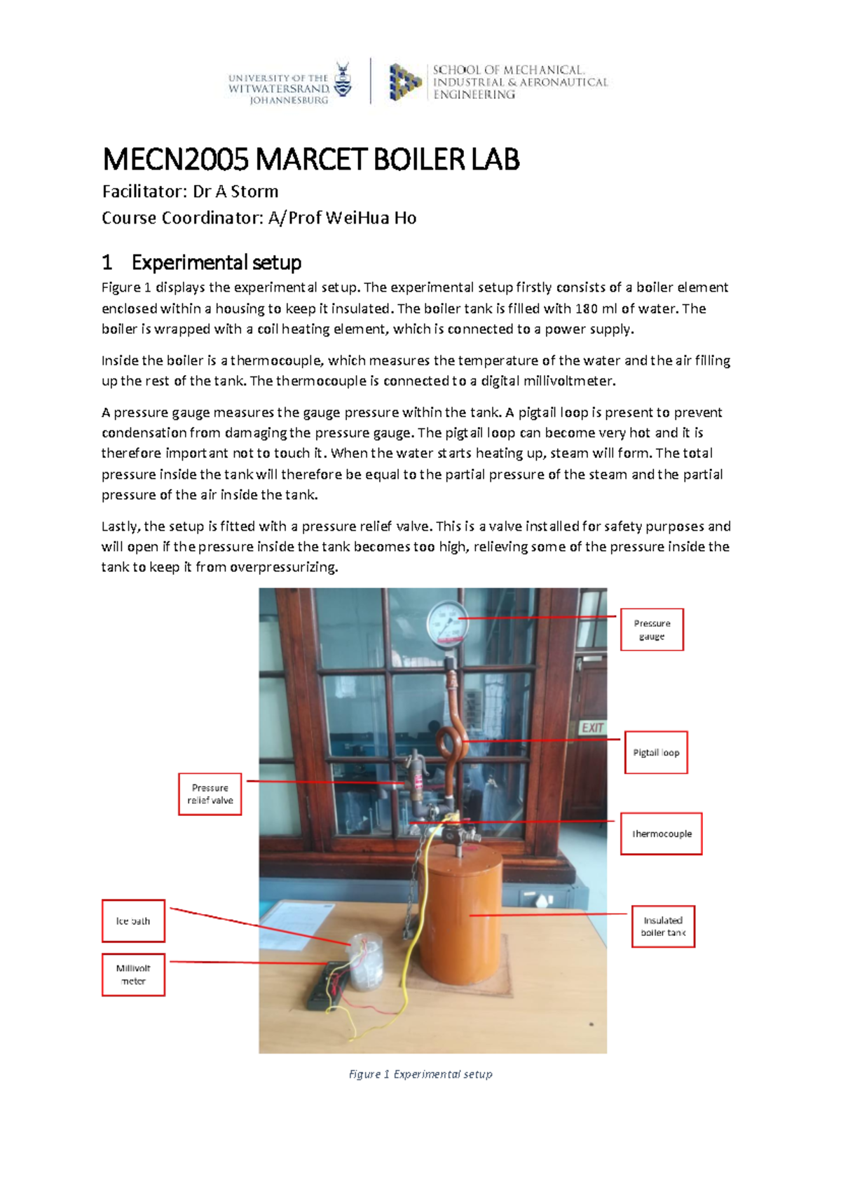 Marcet Boiler Lab Demonstration Text - MECN2005 MARCET BOILER LAB ...