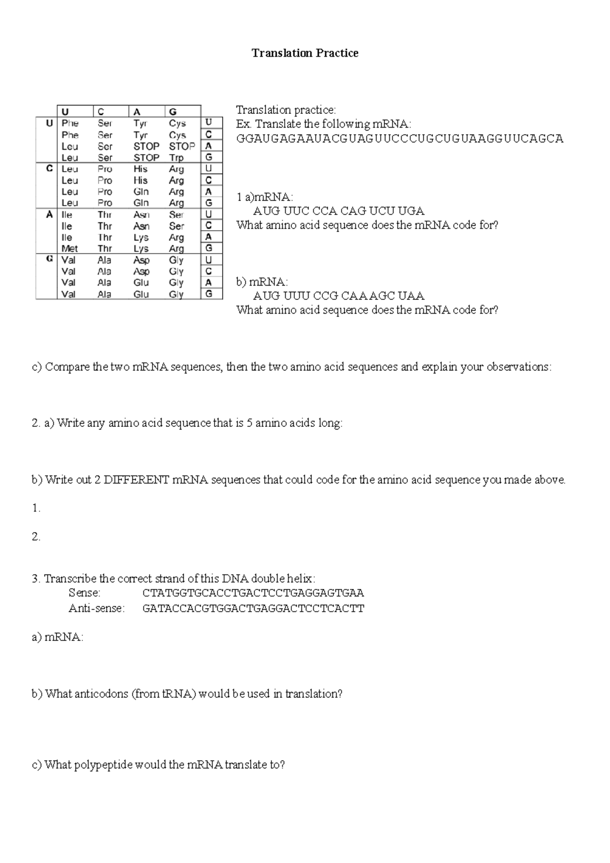 Translation practice - Translation Practice Translation practice: Ex ...