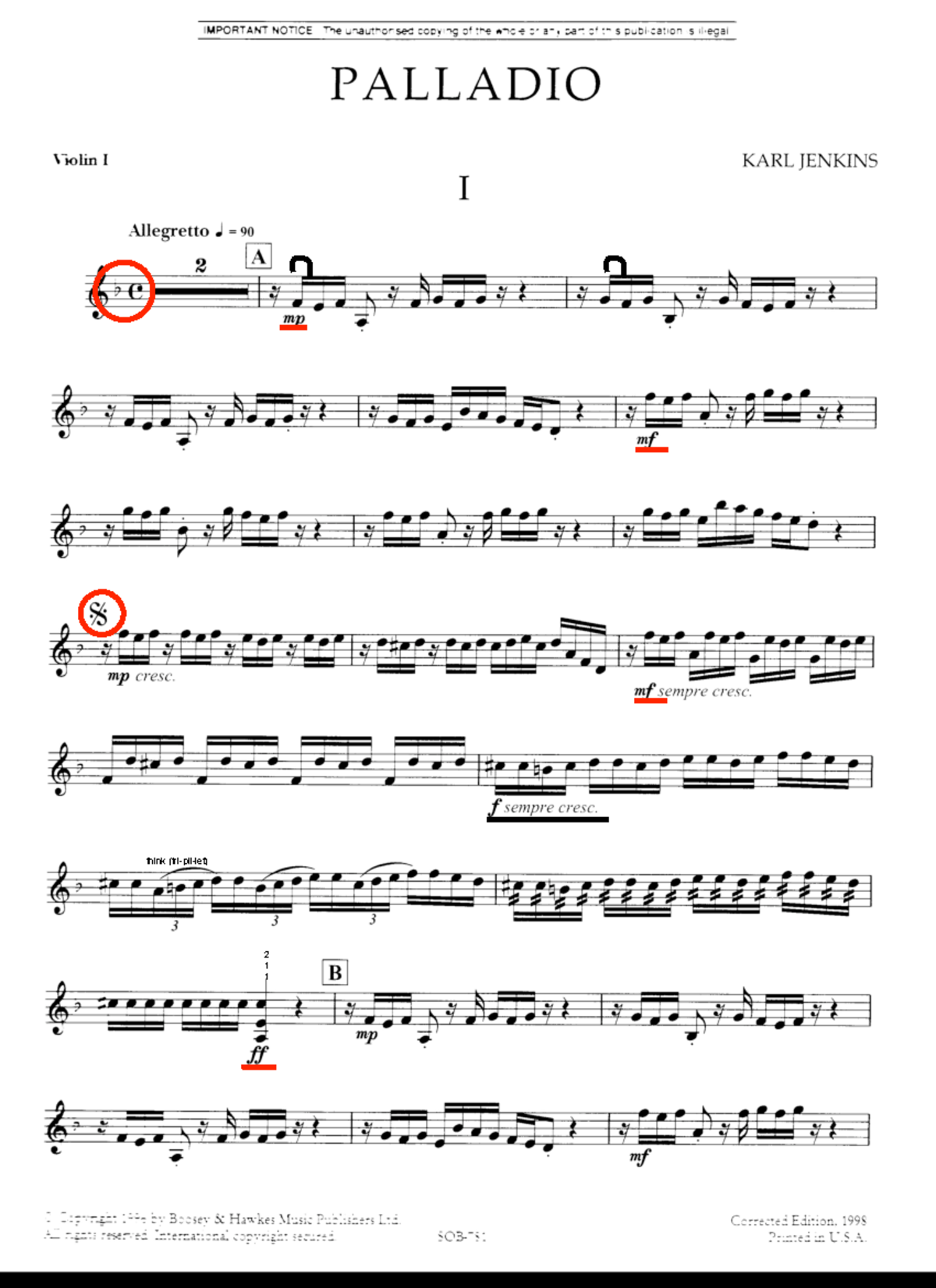 Palladio-Concerto-Violin I - MUS-210 - Studocu