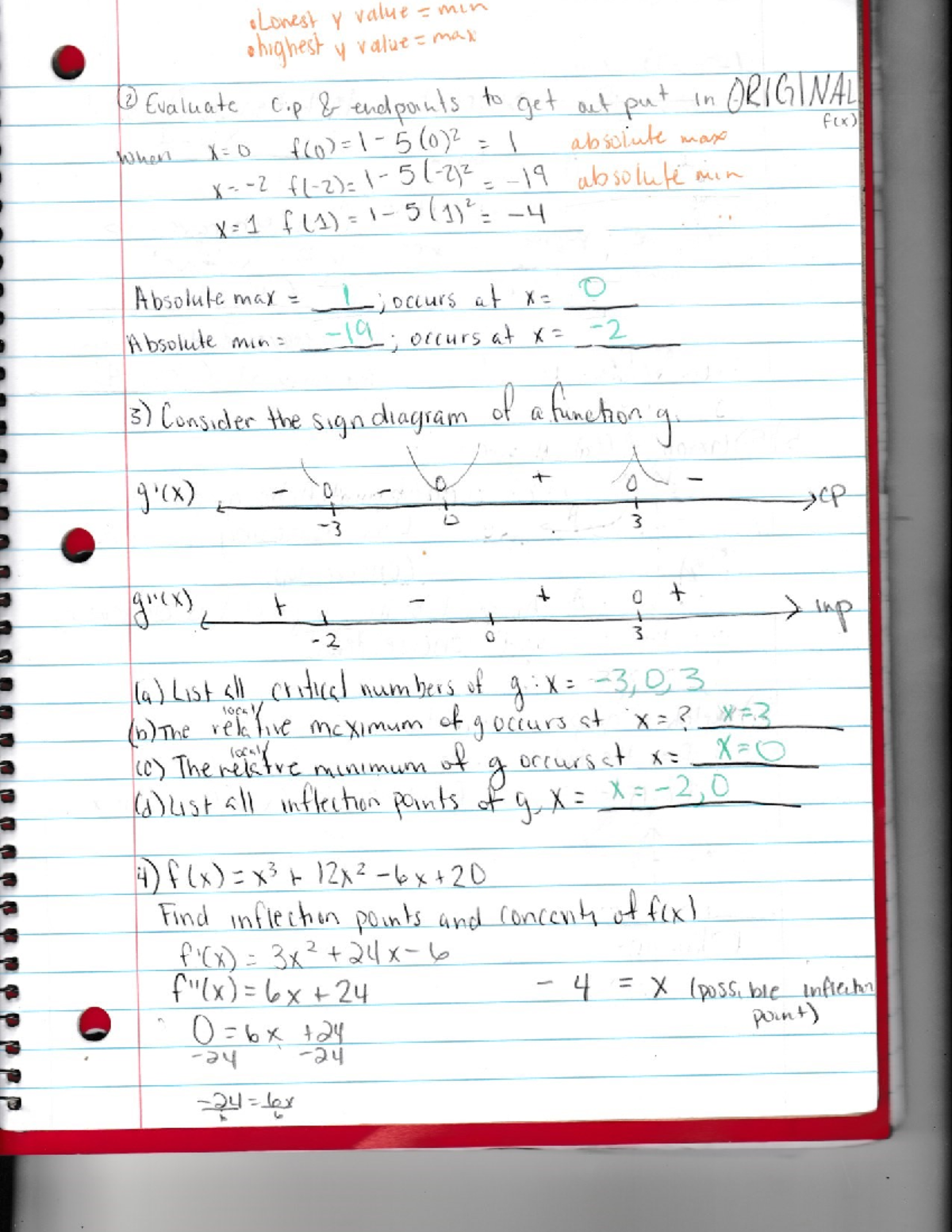 Exam Review Practice Questions pg 2 - MAC 2233 - Studocu