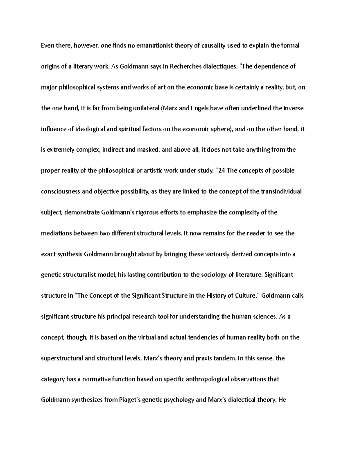 Even there - Lecture Notes - Even there, however, one finds no ...