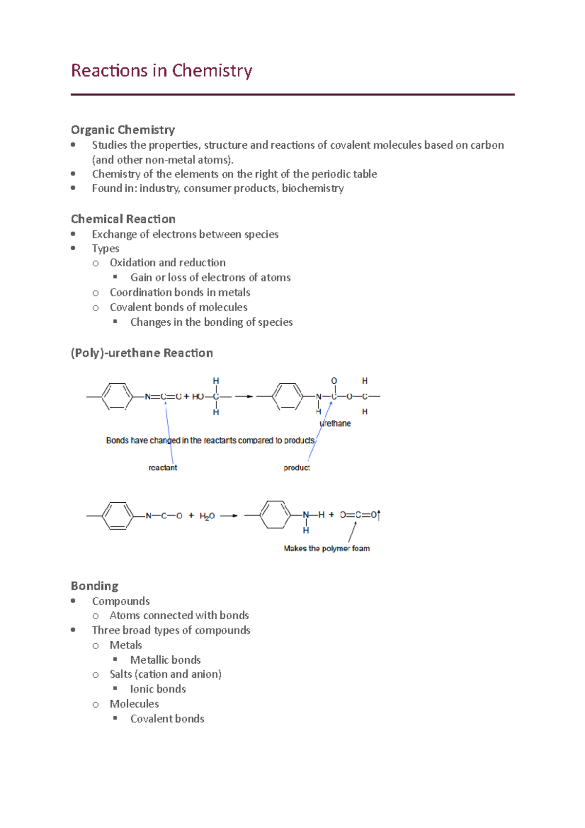 Essential Chemistry 2 - Reactions in Chemistry - Reactions in Chemistry ...