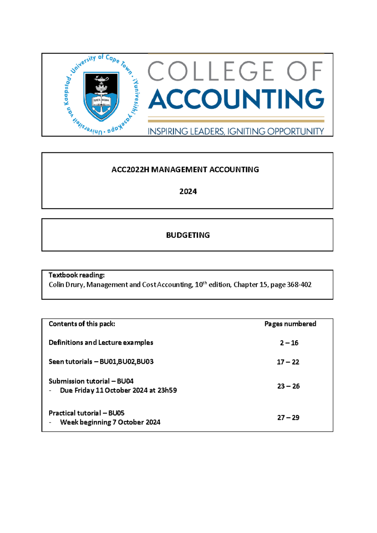 ACC2022H+Budgeting+and+Control+Module+2024+OM+v1+ 1 -1 - ACC2022H ...