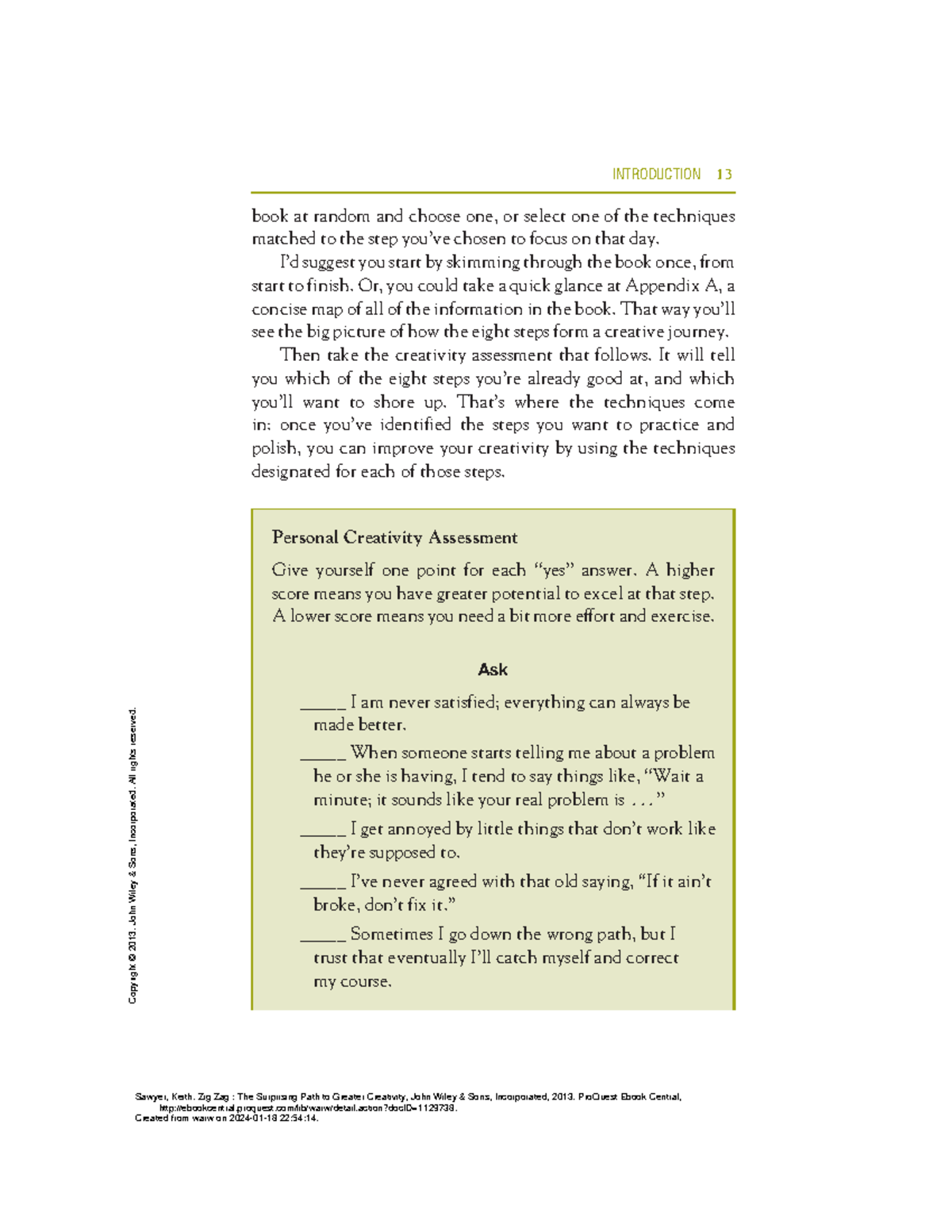 Zig Zag The Surprising Path to Greater Creativity - (Pg 25-30 ...
