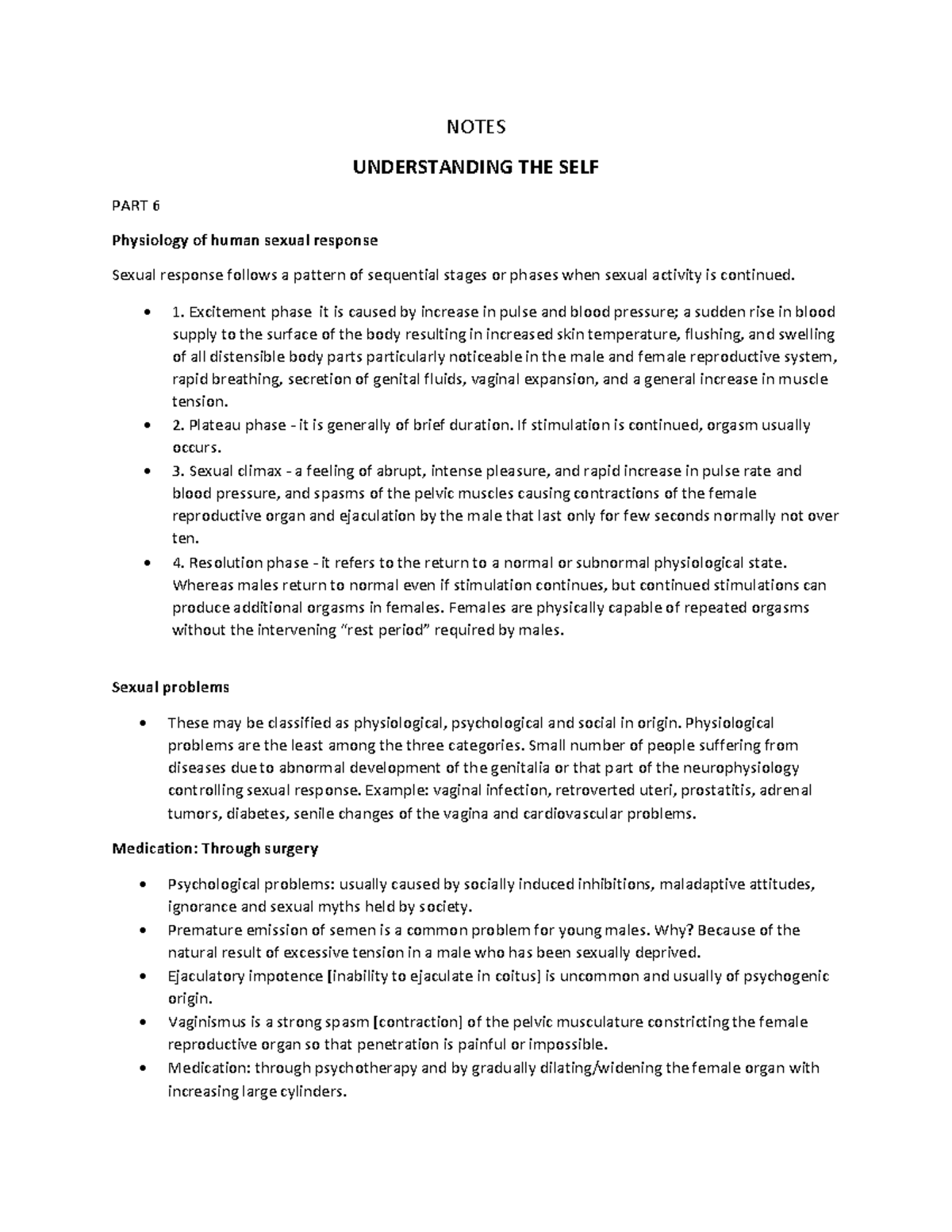 Understanding the Self notes - NOTES UNDERSTANDING THE SELF PART 6 ...