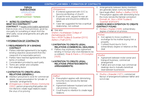 Case summaries - Contract law Cases to read: *Ermogenous v Greek ...