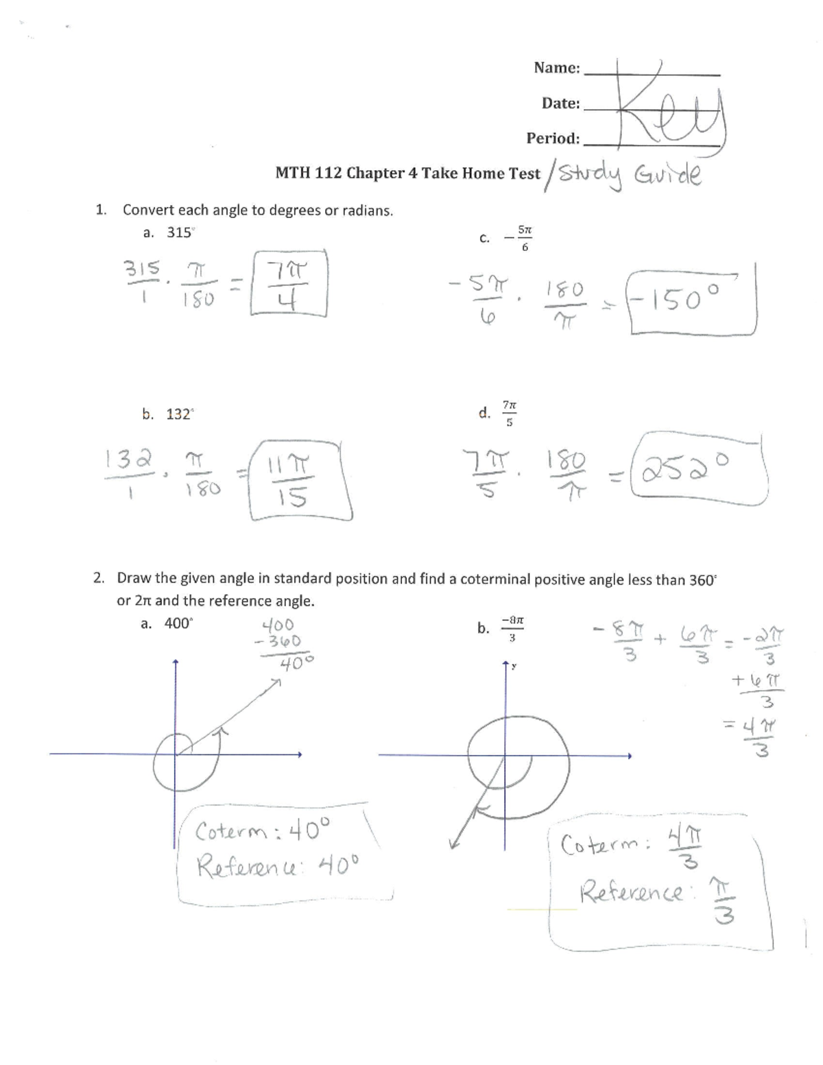 Trigonometry - Test Preparation - DEV 000 - Studocu