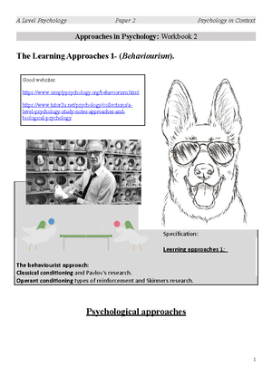 Skinner handout- activity - BF Skinner: Operant Conditioning Skinner ...