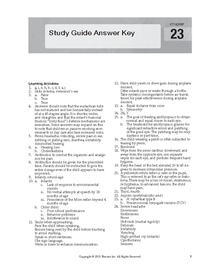 Chapter 019 - answer key - Study Guide Answer Key Chapter 19 1 ...