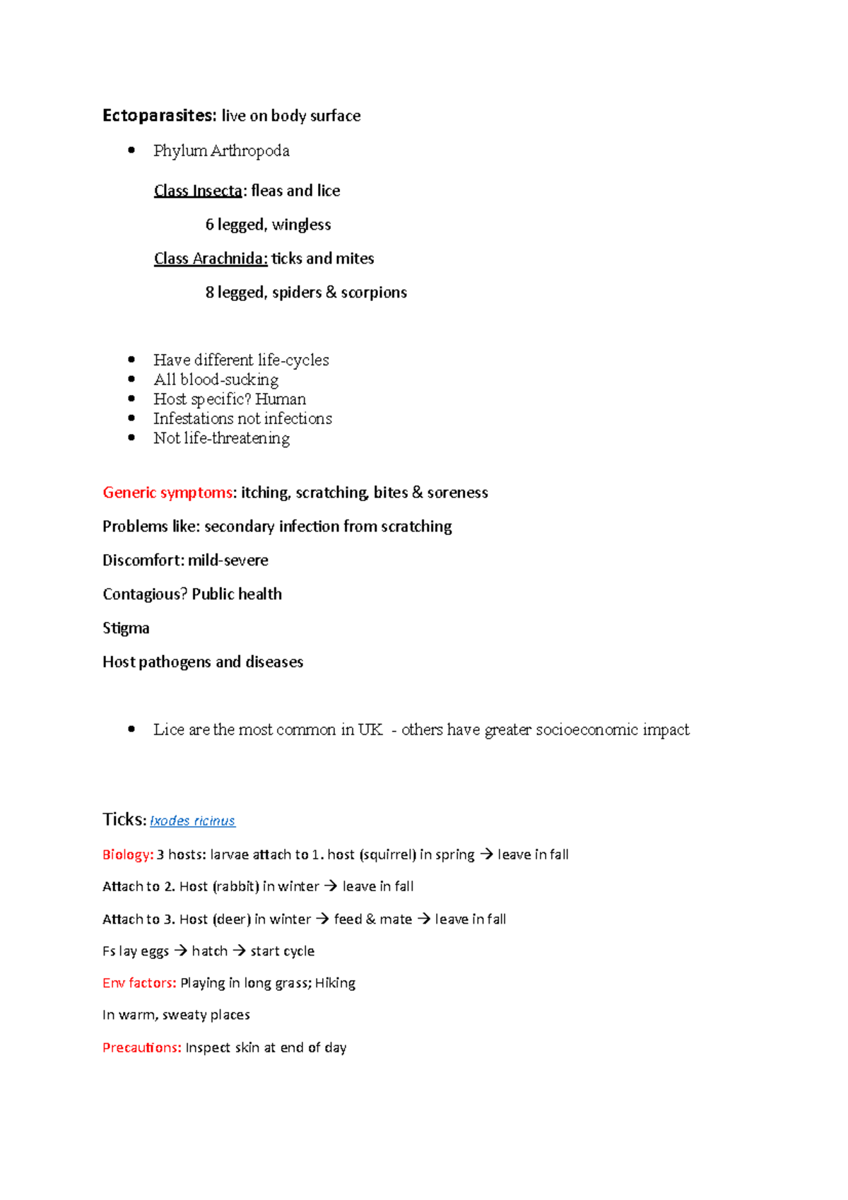 Ectoparasites - types, biology & treatment - Ectoparasites: live on ...