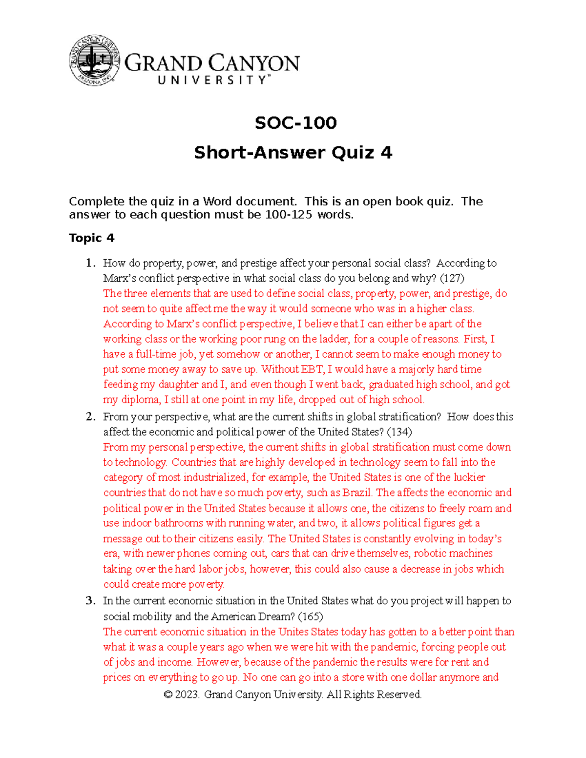 T4W4 Short-Answer Quiz - SOC- Short-Answer Quiz 4 Complete the quiz in ...