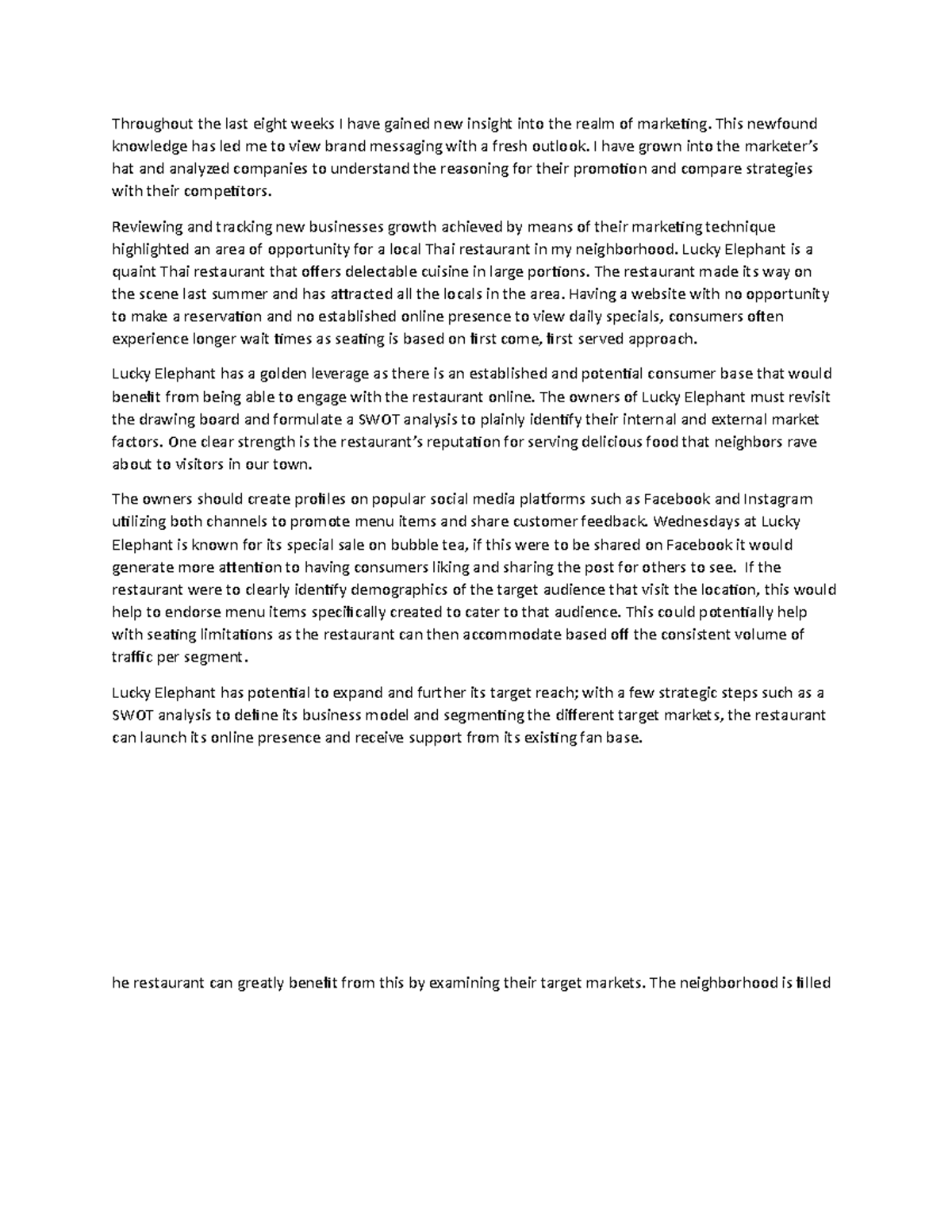 WEEK 6 Discussions - DISCUSSION 6 - Throughout the last eight weeks I ...