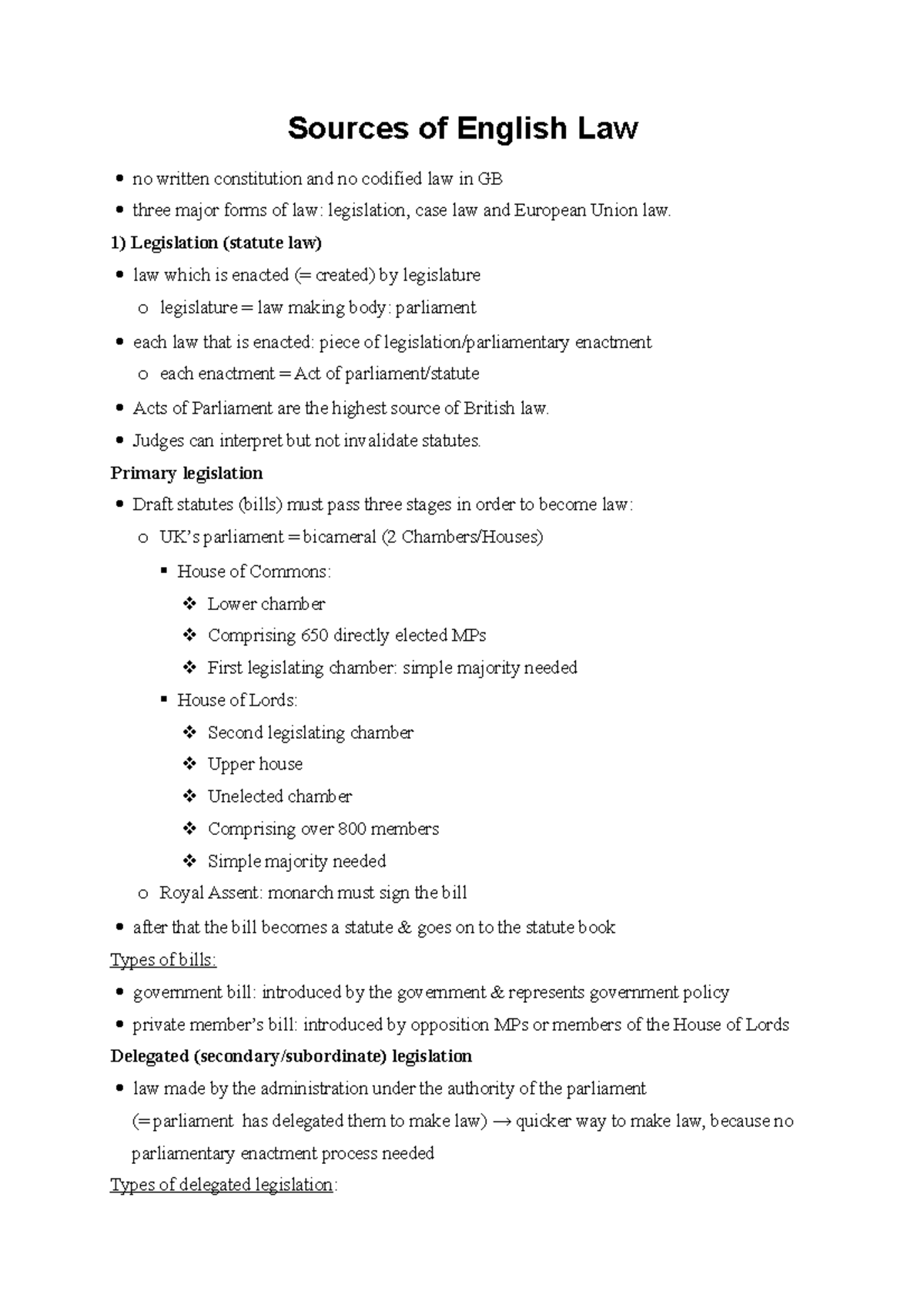 02 Sources Of English Law Sources Of English Law No Written 02-sources-of-english-law-sources-of-english-law-no-written