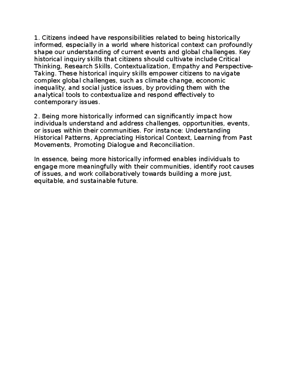 6-1 discussion - GRA 205 COURSE WORK - Citizens indeed have ...