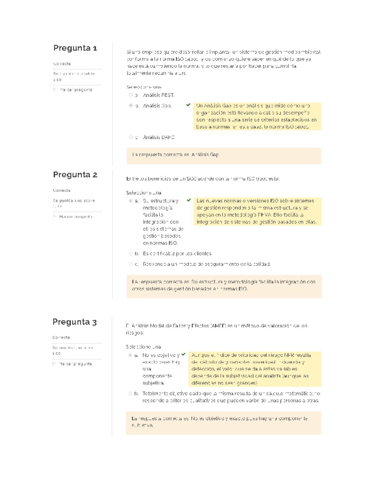 Gestion de Calidad - Examen C3 - Gestión de calidad - Studocu