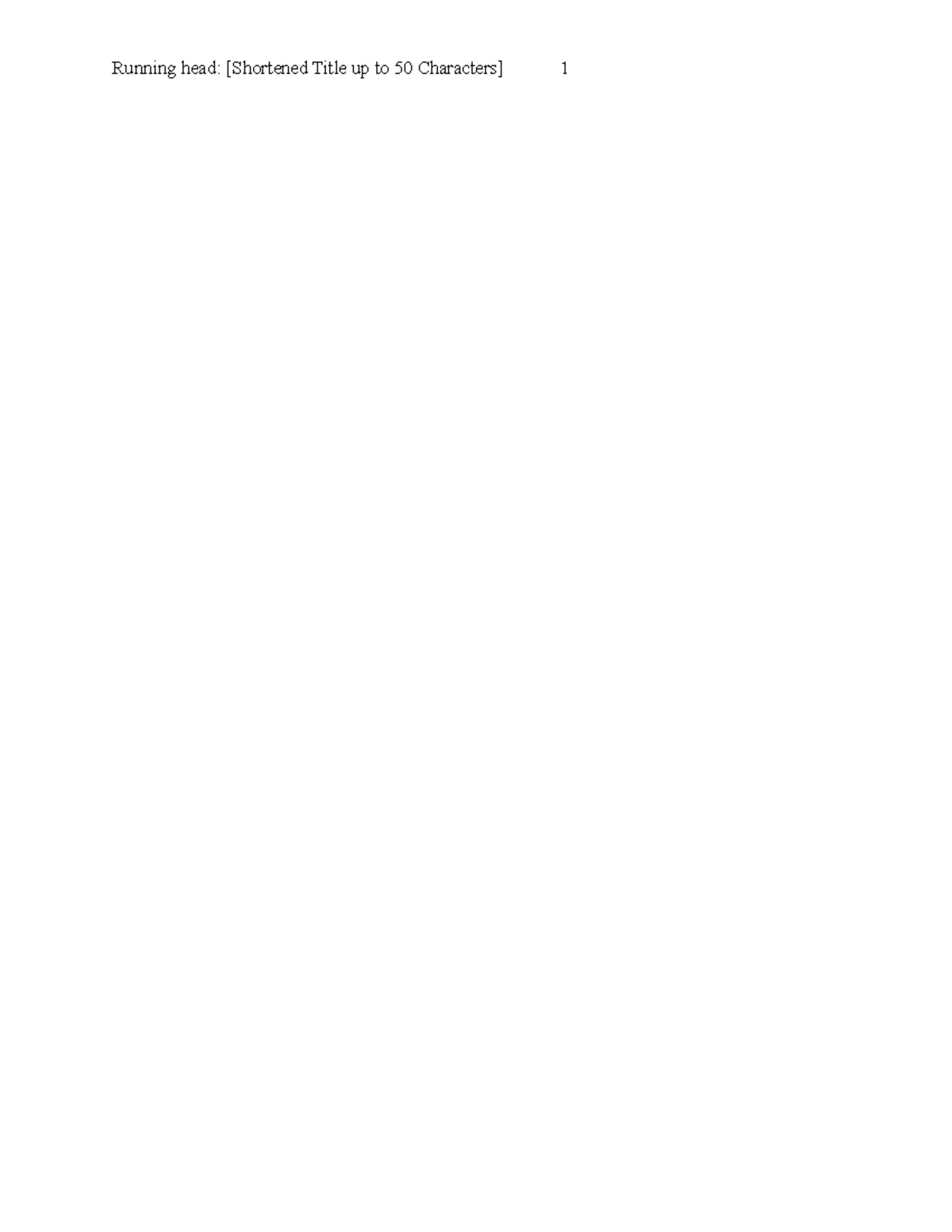 HIST written 4 - Running head: [Shortened Title up to 50 Characters ...