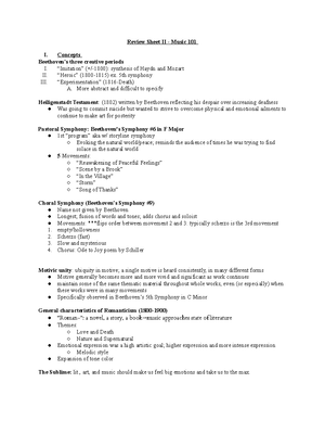 Final exam study guide - LISTENING: ch 21 - The Rite of Spring from ...