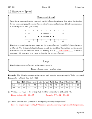 Measures of Position - 3 Measures of Position Thez-score Thez-scoreof ...