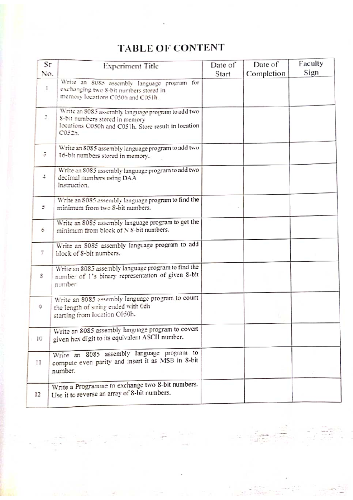 MPI(writing part) manual - Microprocessor & Interfacing - Studocu