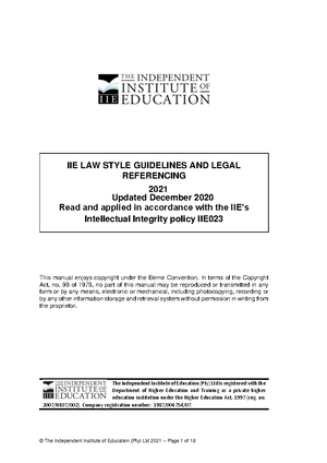 Skills For Law POE task 1 - Lungelo Basi 1800 6613 POE Skills For Law ...