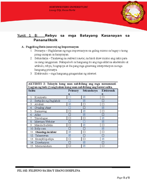 Understanding Web Pages - Computer Education PROGRAMMING (HTML) Quarter 1 – Week 2 – Module 1 ...