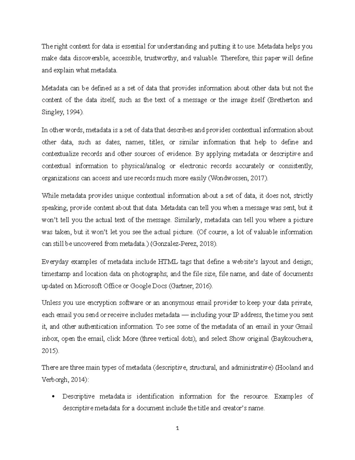 Assessment Three - ASSIGNMENT - The right context for data is essential ...