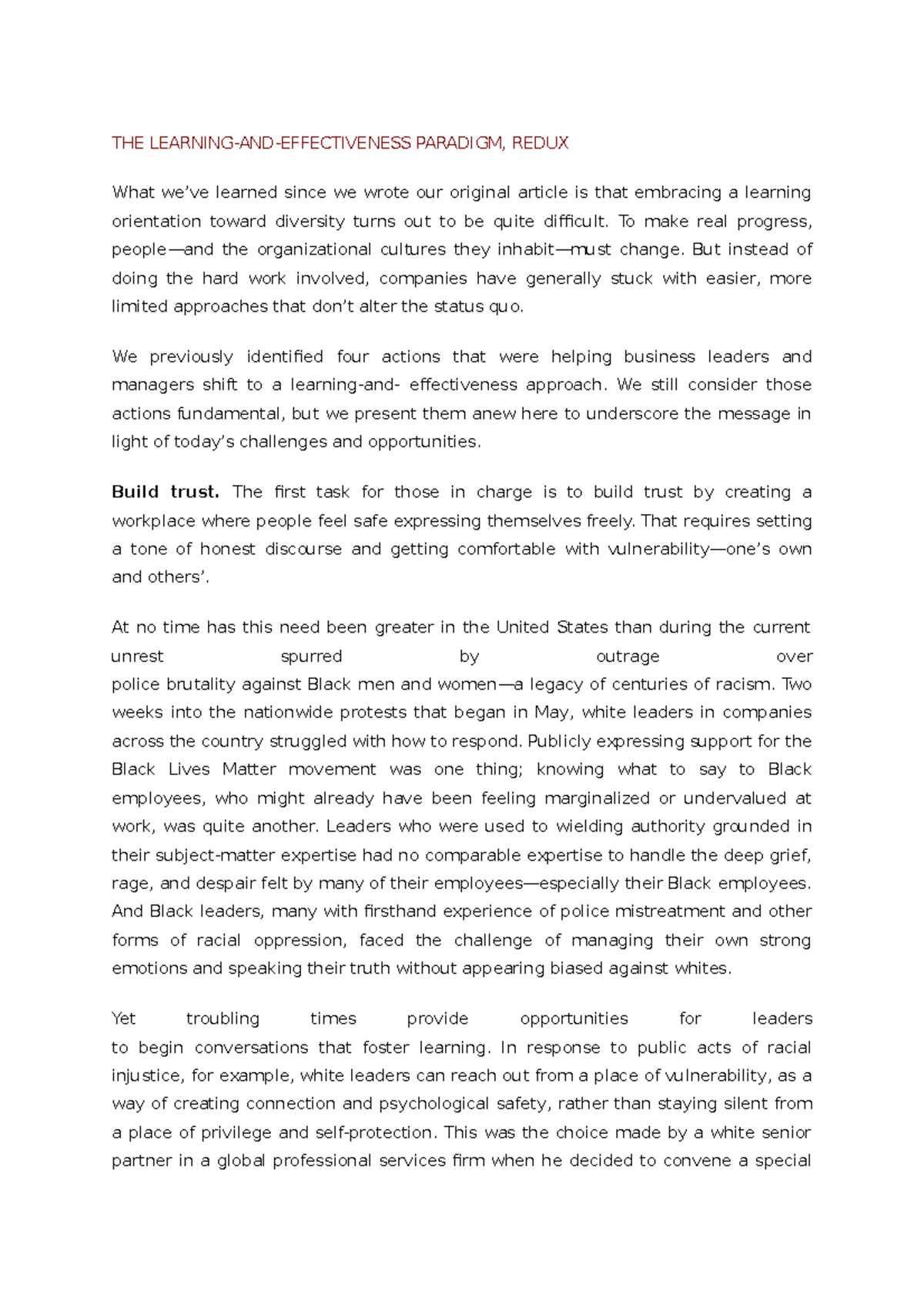 THE Learning - corporate communication - THE LEARNING-AND-EFFECTIVENESS ...