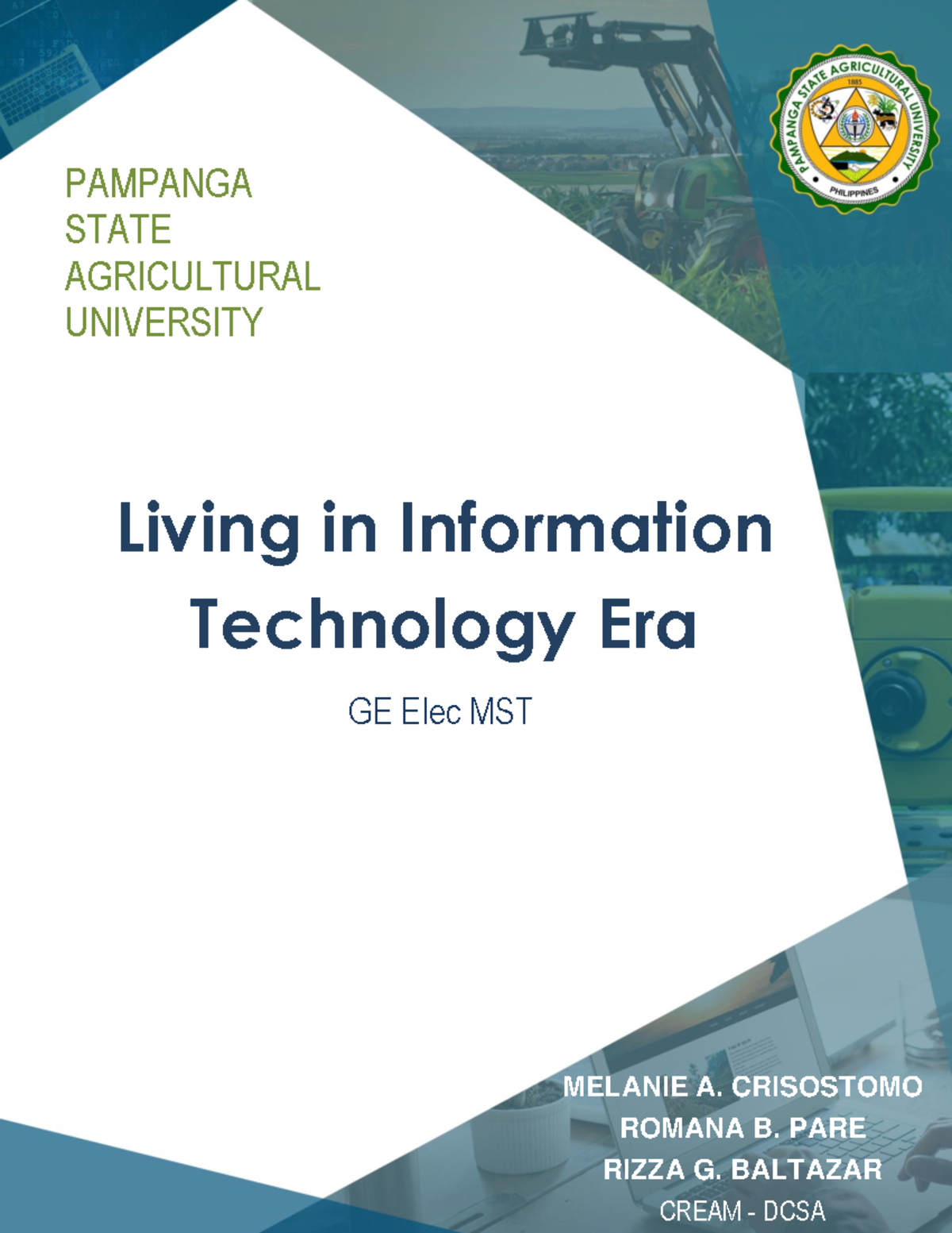 Module 1 Introduction to Information Technology - MELANIE A. CRISOSTOMO ...