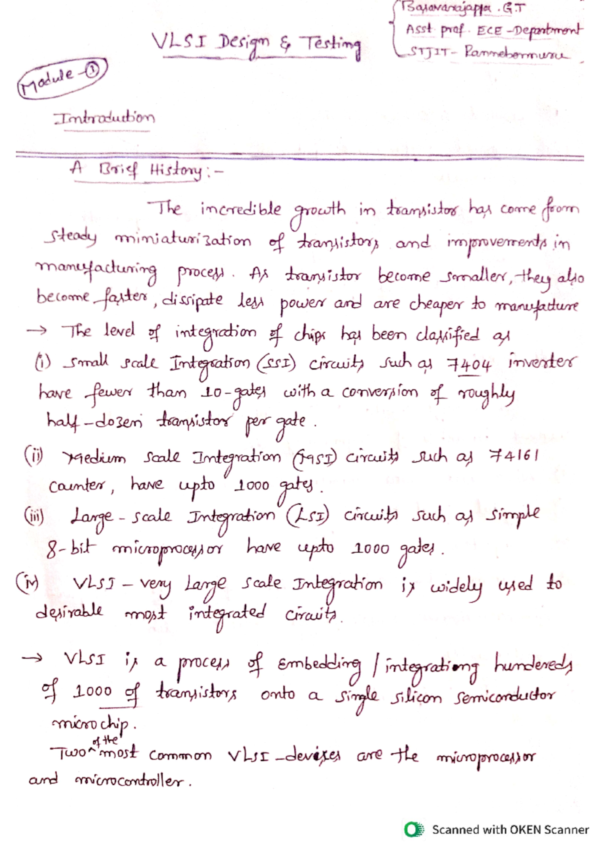 Module 1 VLSI - Basic Electronics Engineering - Studocu