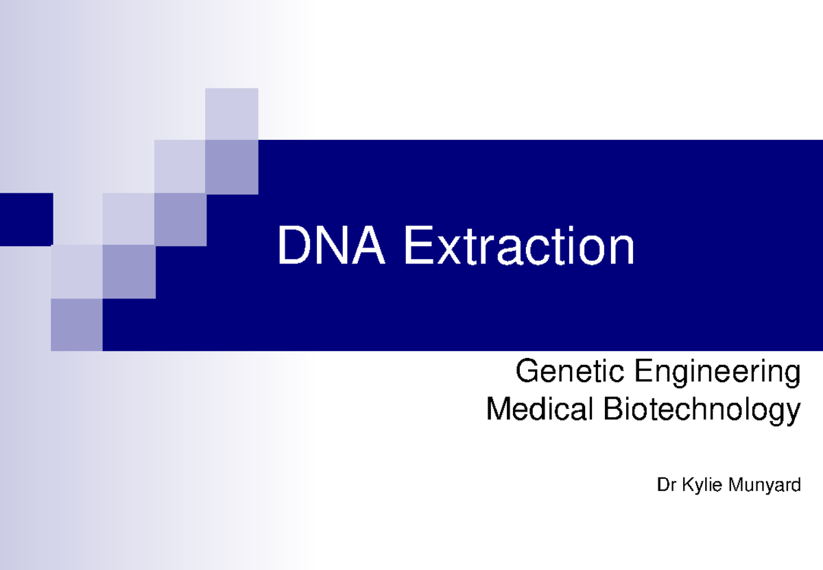 DNA Extraction GenEng - DNA Extraction Genetic Engineering Medical ...