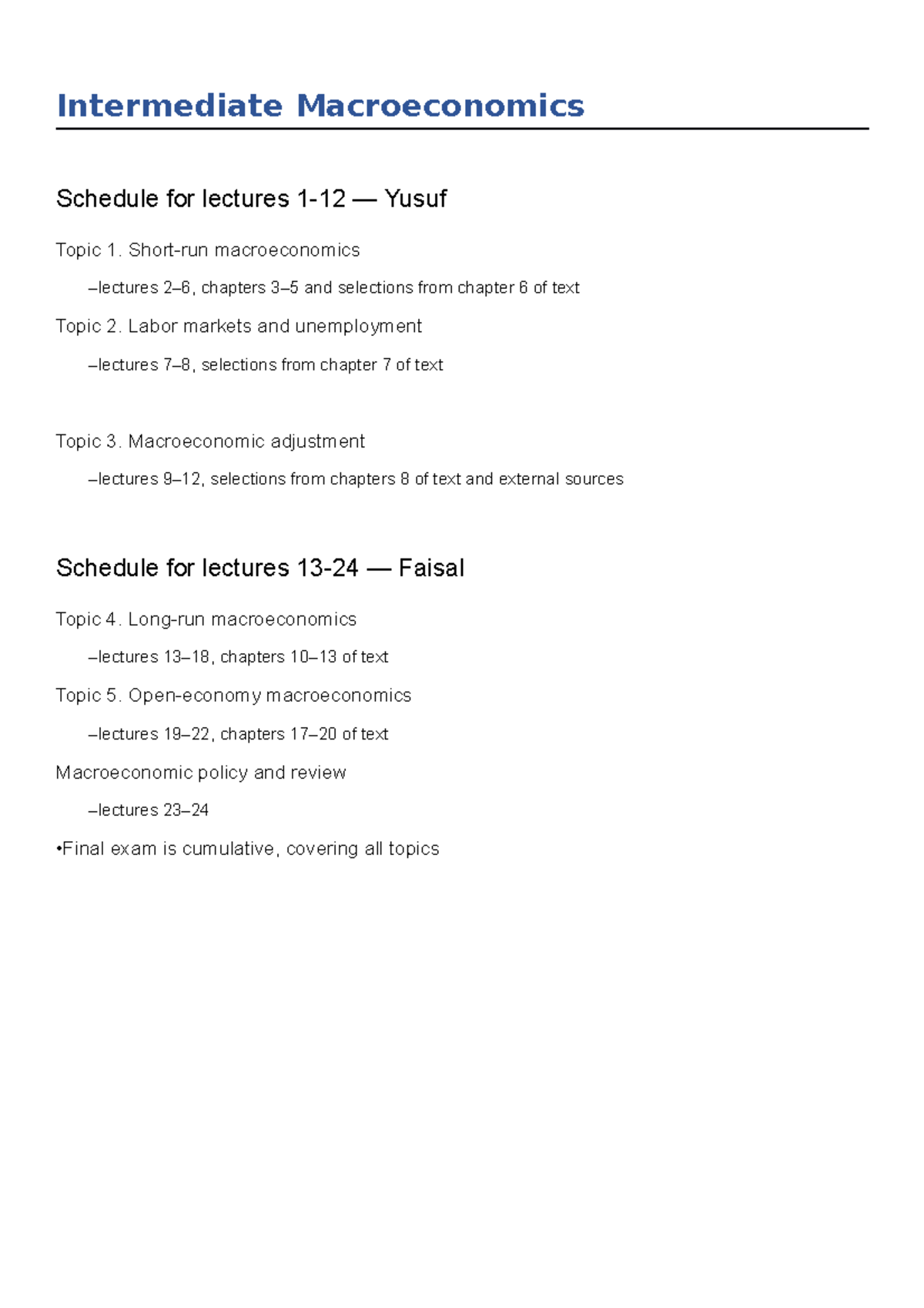 Notes】Inter Marco - Notes for Intermediate Macroeconomics ...