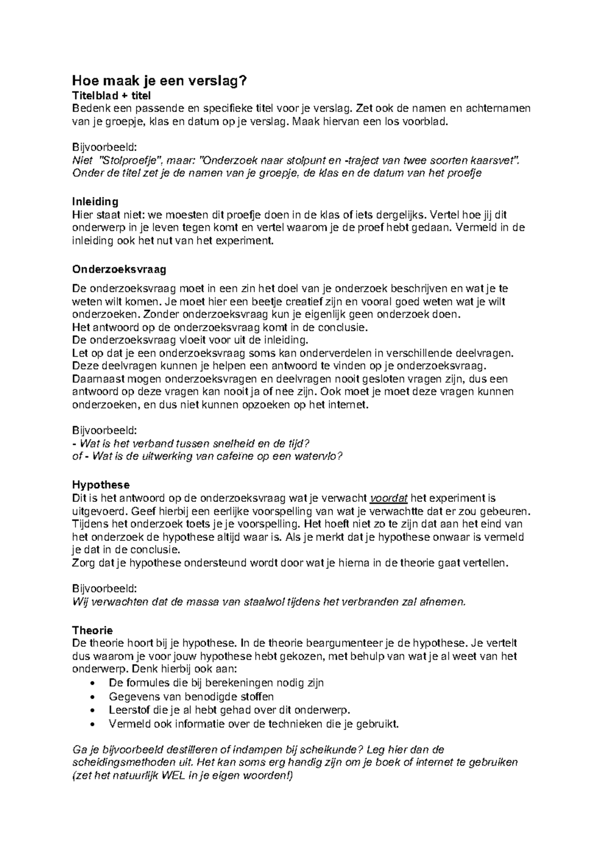 Hoe%20maak%20je%20een%20verslag - Hoe maak je een verslag? Titelblad ...