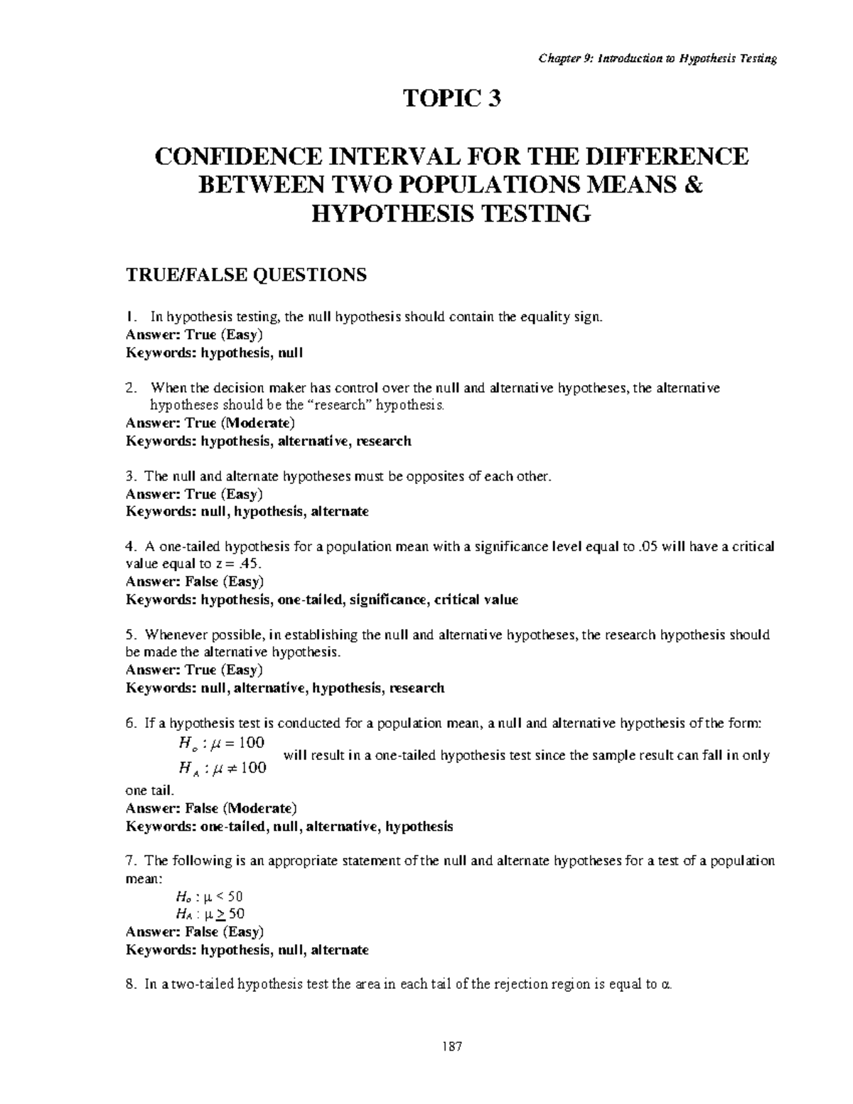 Practice Questions-Topic 3-Differ betwn two pop CI testing - TOPIC 3 ...